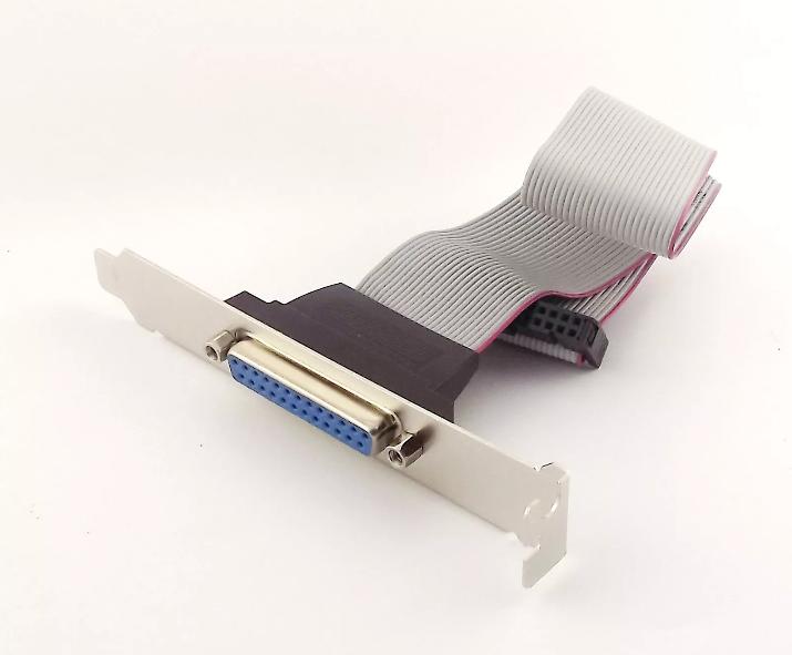 1pcs Serial DB25 Female Adapter with Bracket to IDC 26 Pin Ribbon Cabl ...