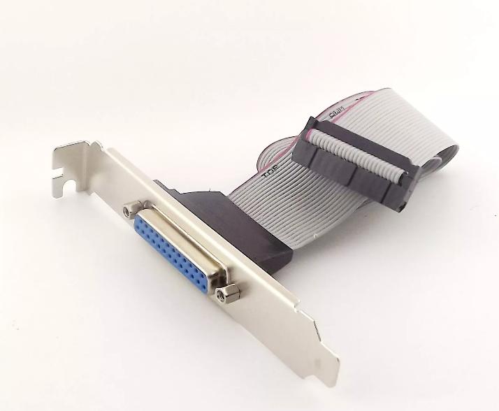 1pcs Serial DB25 Female Adapter with Bracket to IDC 26 Pin Ribbon Cabl ...