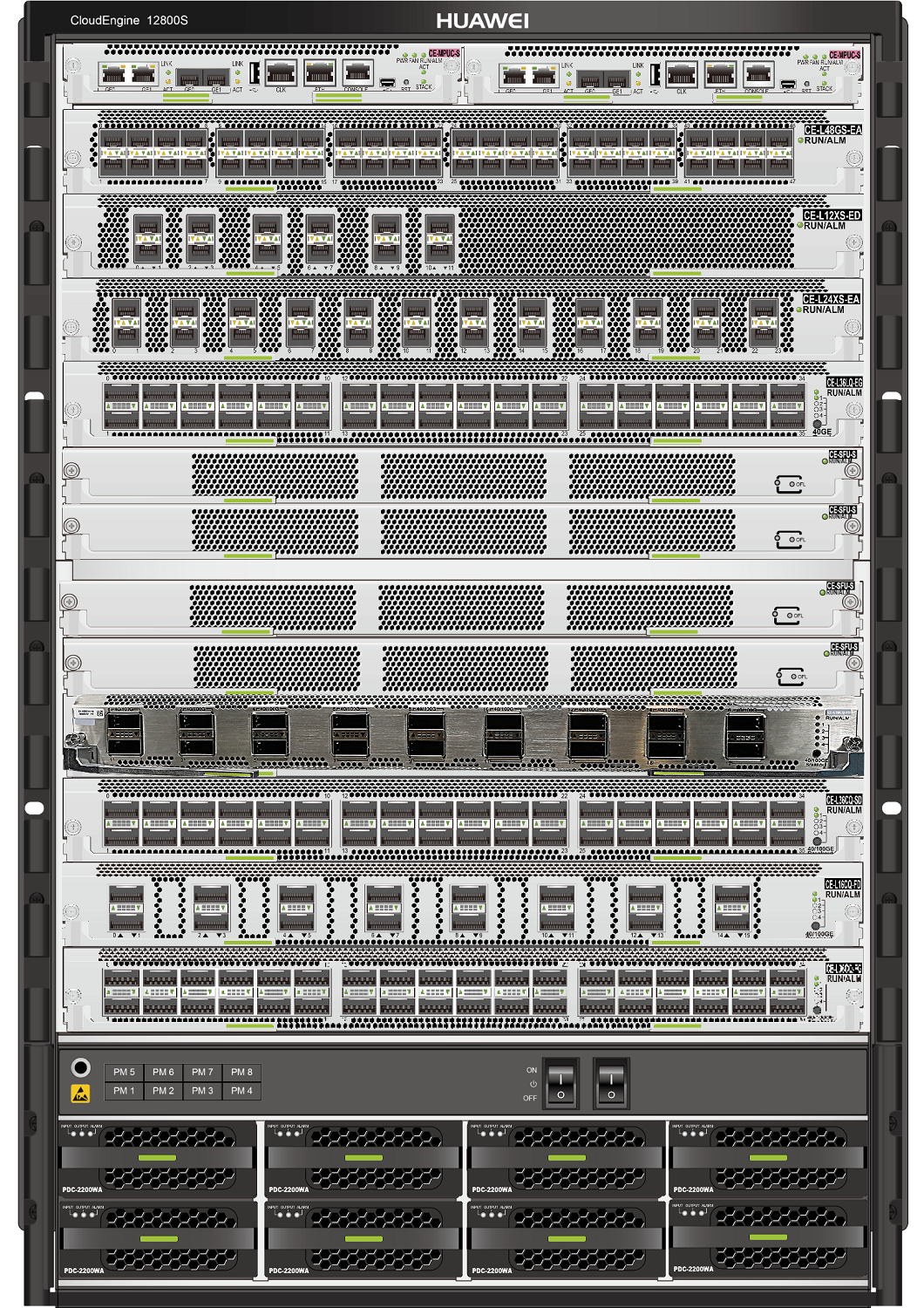 Huawei Data Center Switch CE12800 02114009 CE12804-DC – ICT spareparts