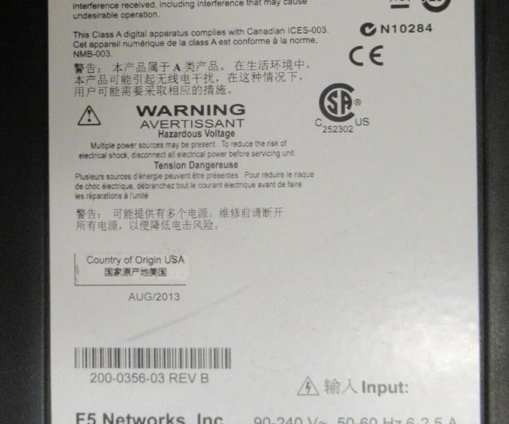 Network Manager 14.1.2.3 LTM Traffic Balancer F5s Version 2000S Big-IP ...