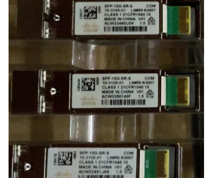 Lot 10 CISCO Original SFP-10G-SR-S Hologram Label . – ICT spareparts