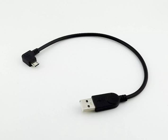 USB 2.0 A Male Plug to Micro USB B 5 Pin Male Left Angle Adapter Conve ...