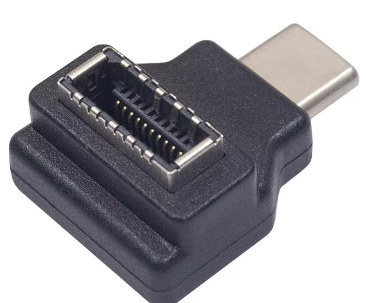 USB 3.1 C Male to Type E Female Front Panel Header Adapter Converter M ...