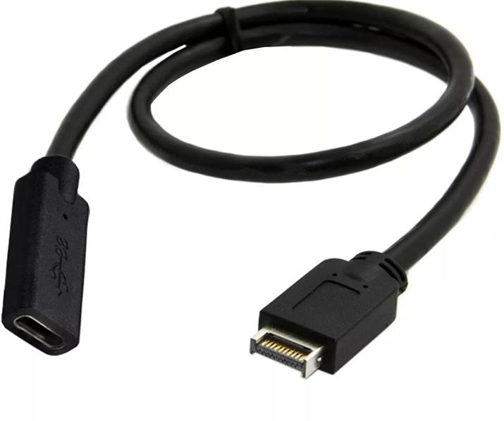 USB 3.1 Type-E Male Port to Type-C Female HDD Internal Adapter Extensi ...